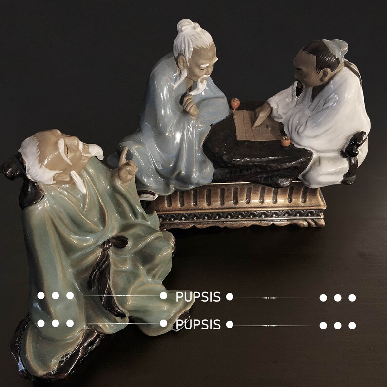 Vintage, Japanese, Seaweed, Ceramic Men Figurines: Office - Etsy