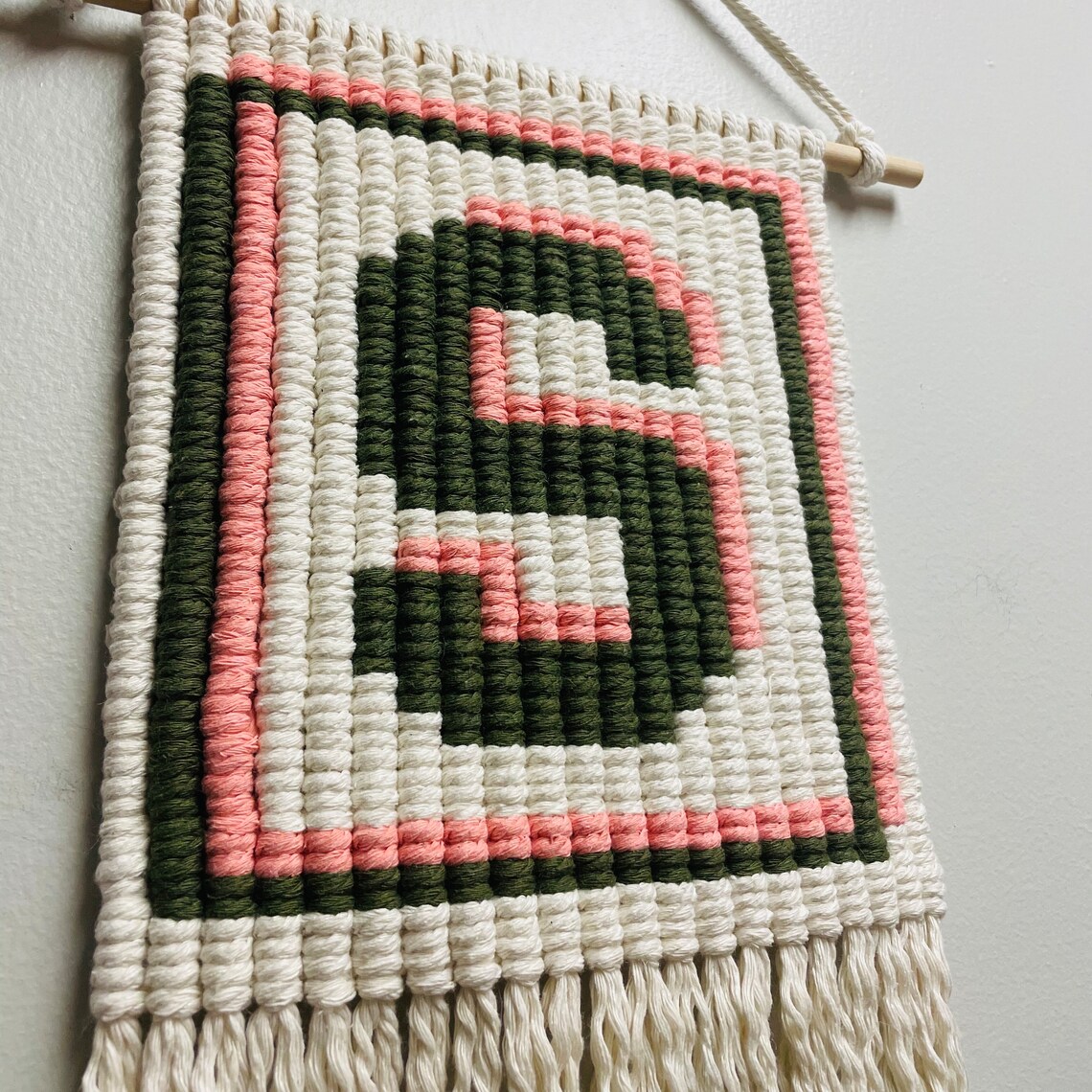 Letter Wall Hanging Macrame, Wall Hanging Macrame, Bohemian Decor ...