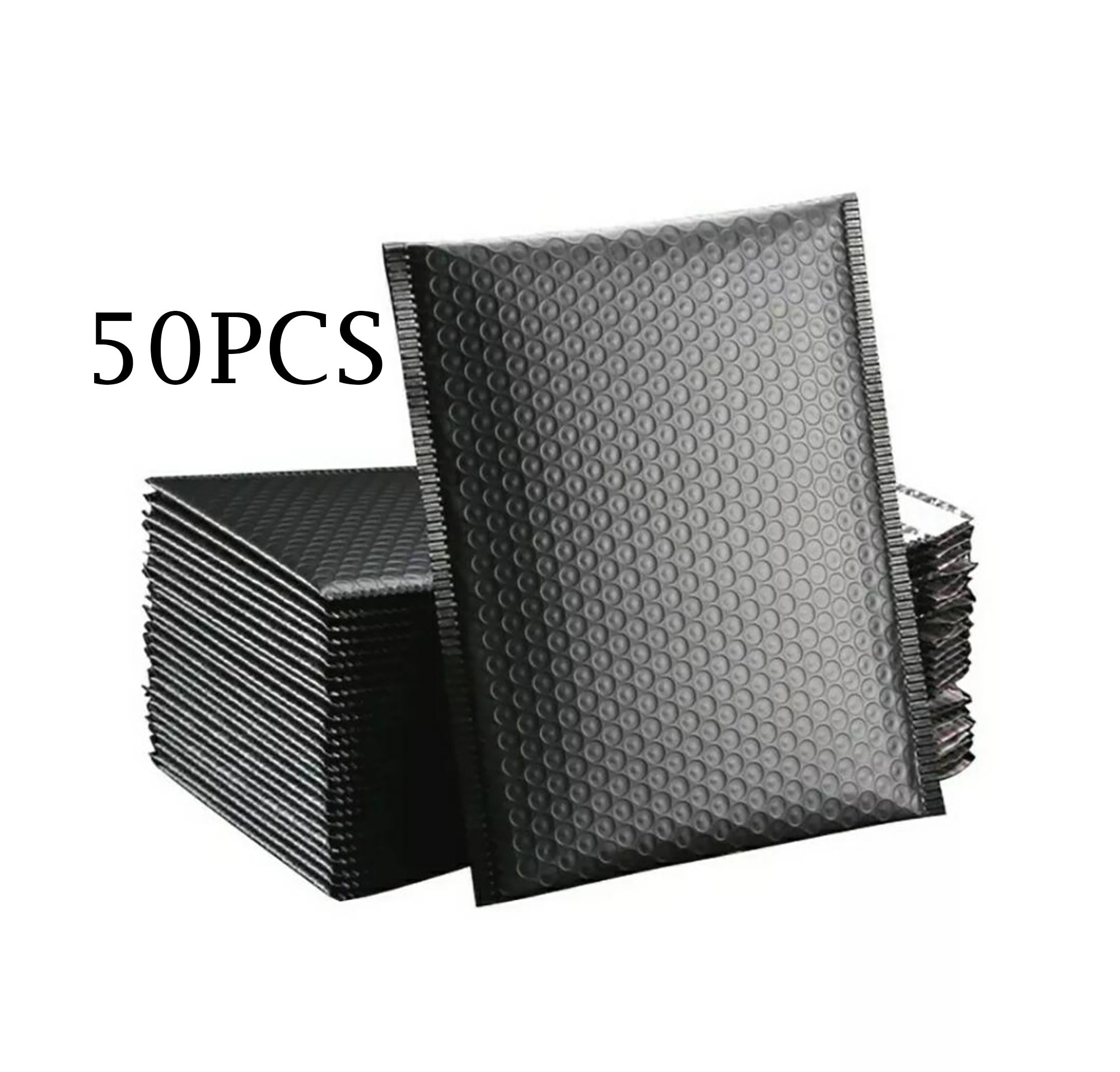 50PCS Black Bubble Mailer Envelopes Padded Mailing Bag Self Sealing ...