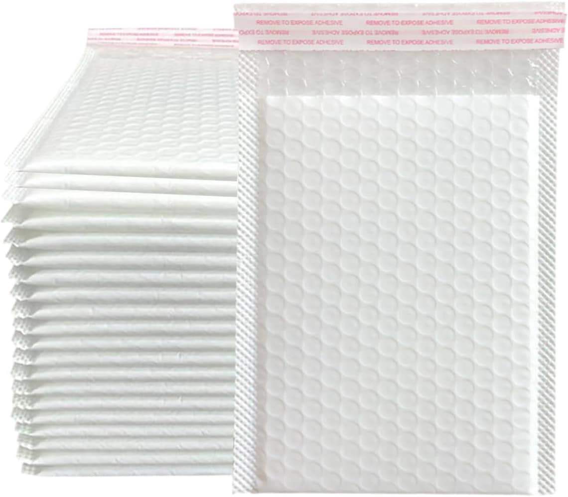 10/50PCS White Bubble Mailer Envelope Bag Self-seal Padded Envelopes ...