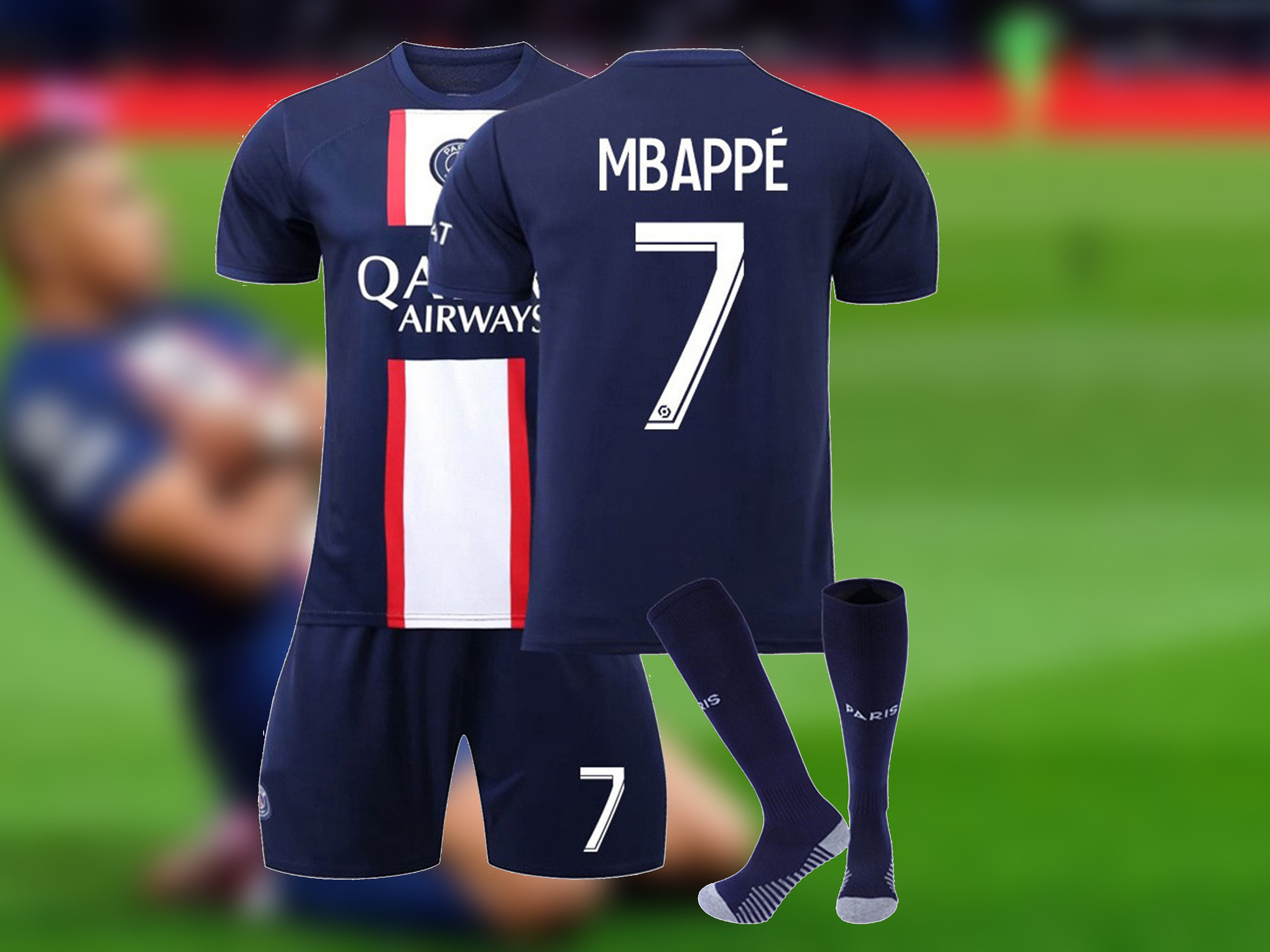 Psg-paris Saint-germain New Mbappe Premium Soccer Uniform - Etsy