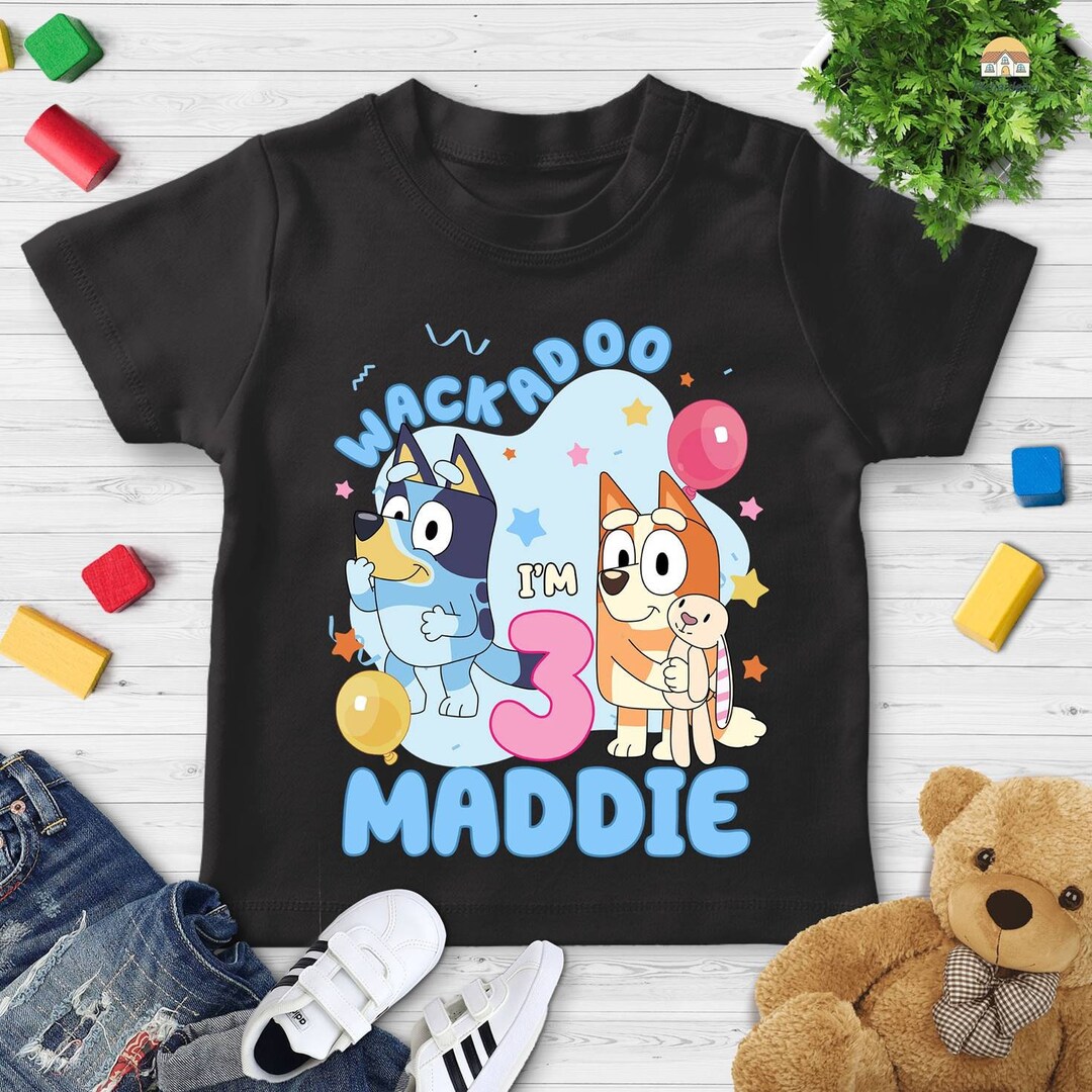 Personalized Bluey Birthday Shirt Bluey Birthday Girl Shirts - Etsy