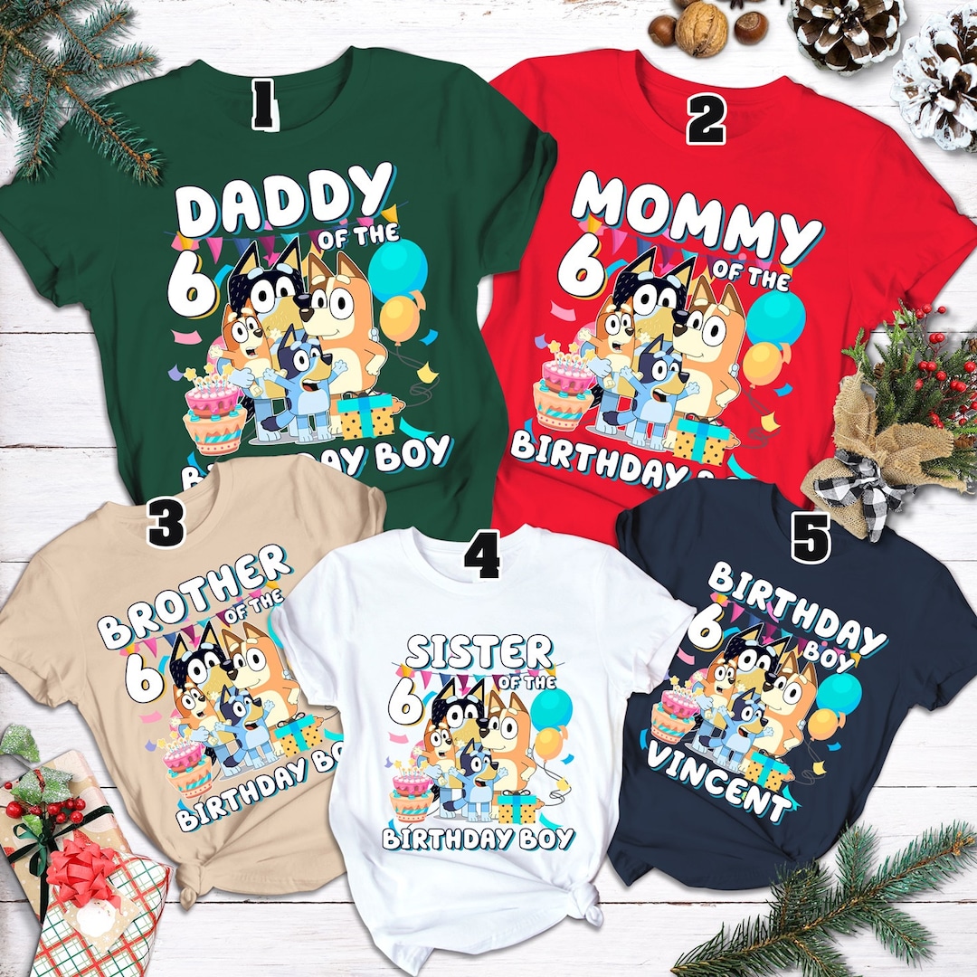 Bluey Family Birthday Shirt Chilli Heeler Shirt Bluey - Etsy
