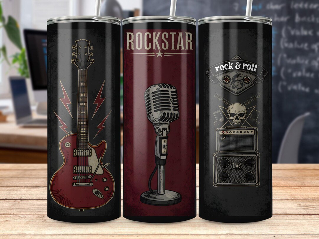 Rockstar Tumbler Wrap: Music Sublimation Design (digital Download) - Etsy