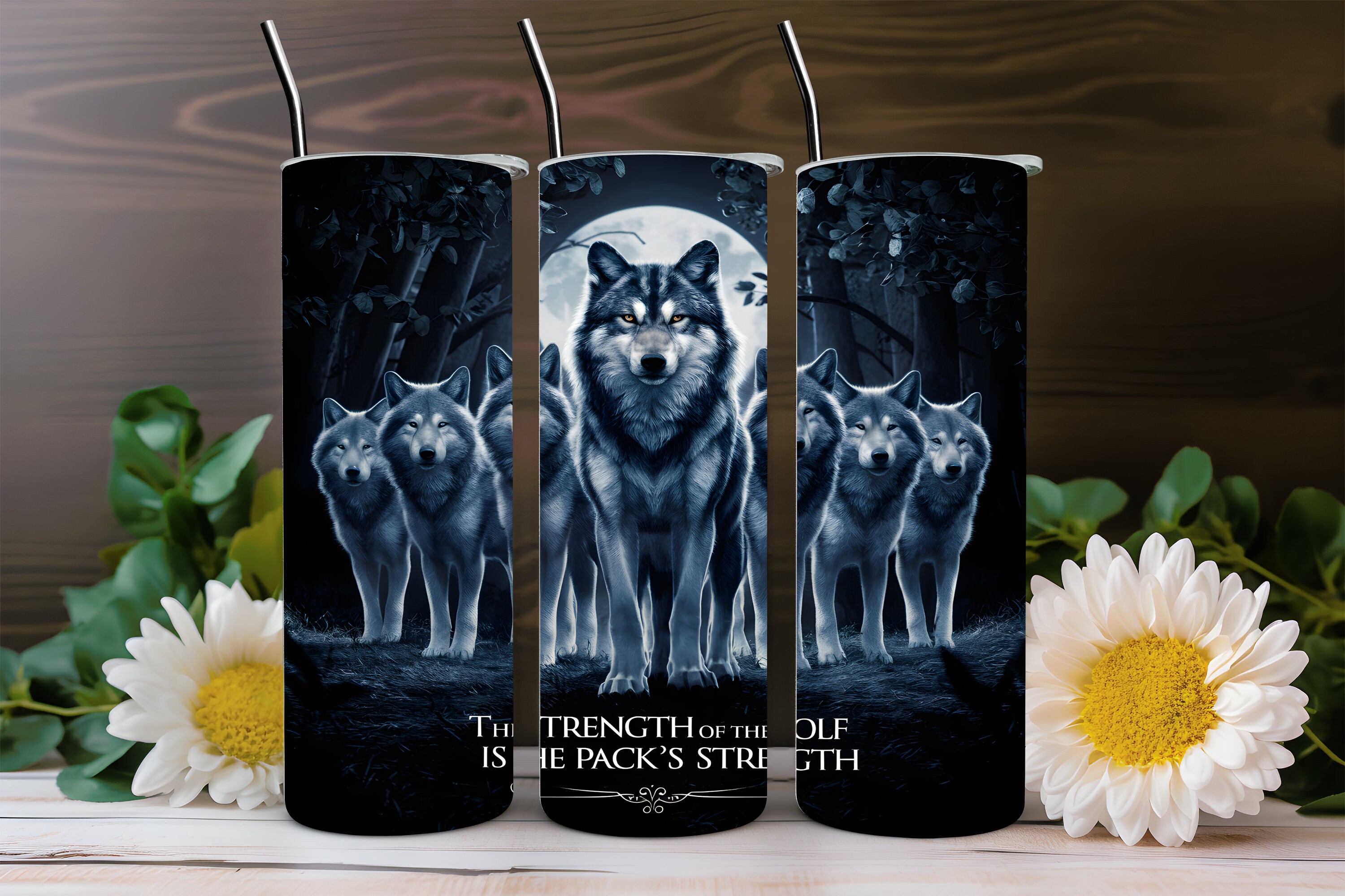 Motivational Wolfpack Tumbler Wrap 20oz Sublimation Design Tumbler ...