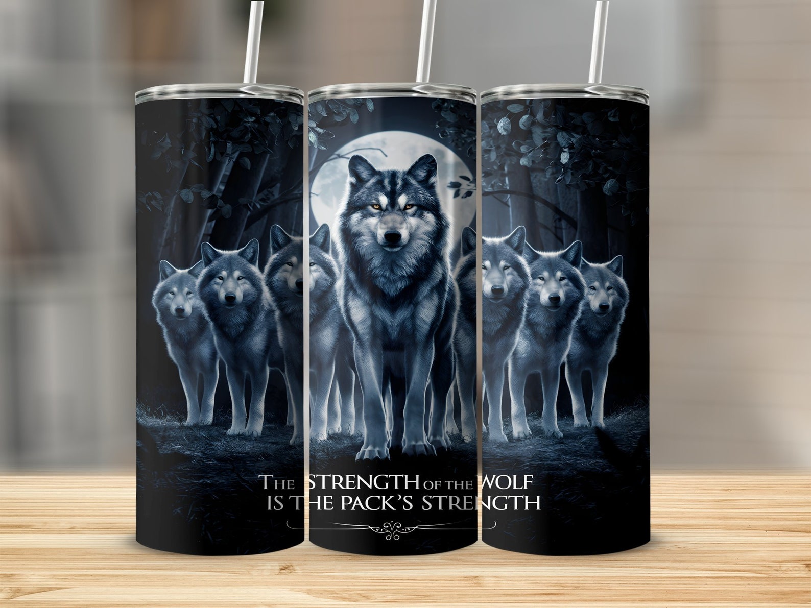 Motivational Wolfpack Tumbler Wrap 20oz Sublimation Design Tumbler ...