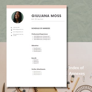 Minimalist Resume Template Rose - Editable CV Template - Instant ...