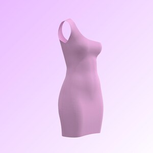 Bodycon One Shoulder Dress Sewing Pattern| Women's Dress Patterns ...