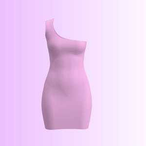 Bodycon One Shoulder Dress Sewing Pattern| Women's Dress Patterns ...