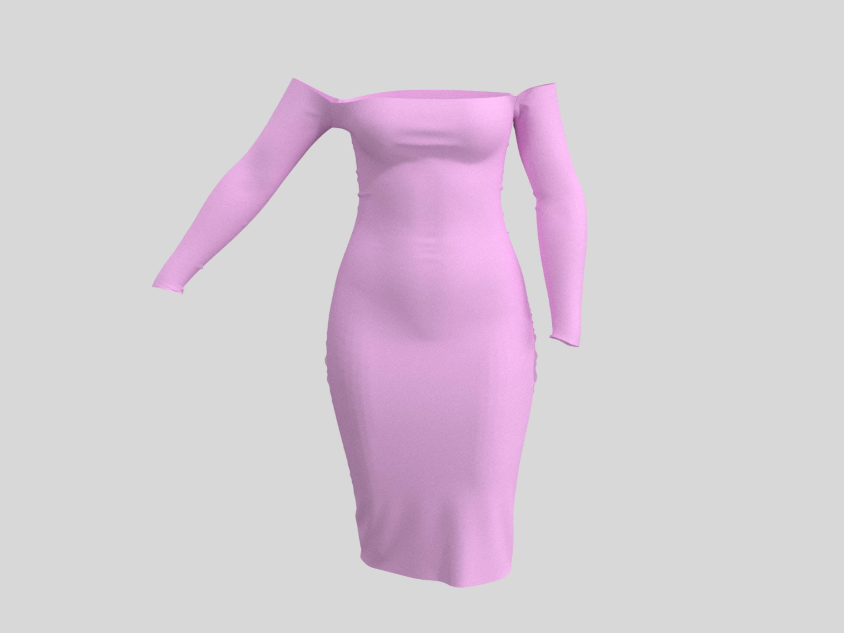 Bodycon off Shoulder Dress Pattern| Women's Dress Pattern| Short/mini ...