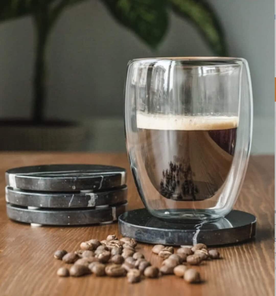 Marble Coasters - Cute Coasters, Modern Coasters, Stone Coasters, Beer ...