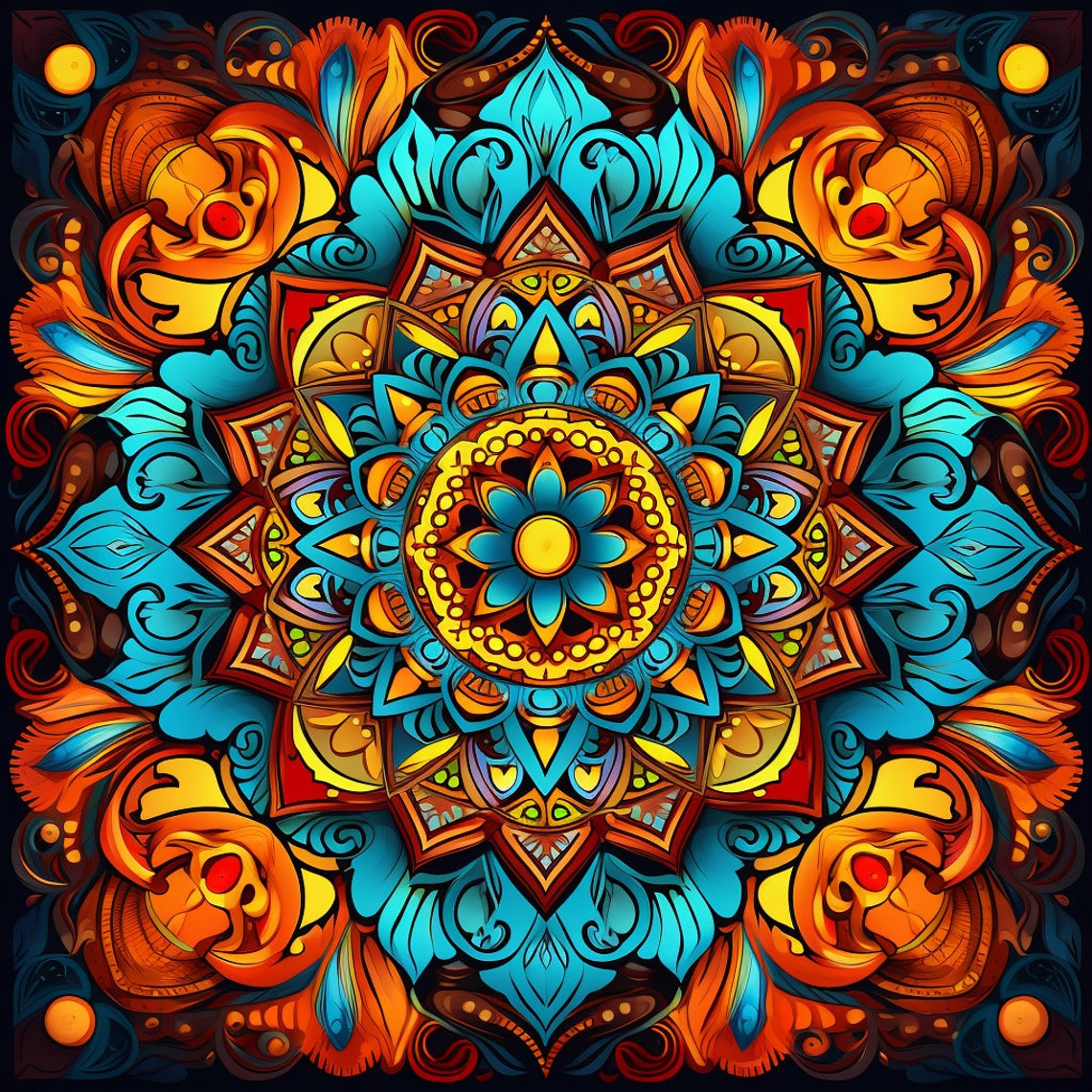 Mandala Rangoli Designs Mockup Printable Images Downloadable Picture ...