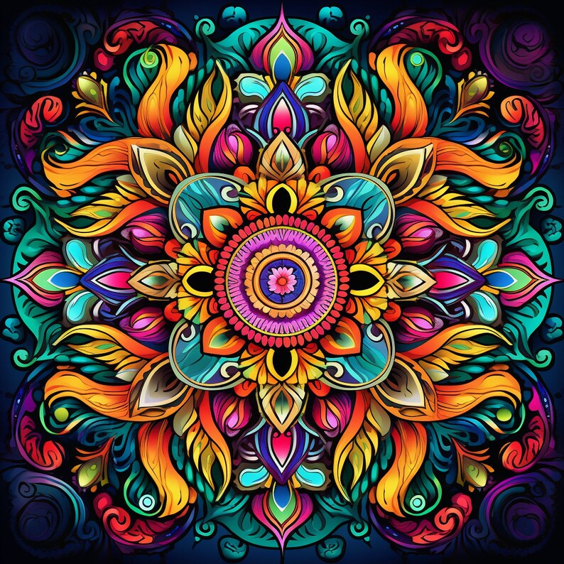 Mandala Rangoli Designs Mockup Printable Images Downloadable Picture ...