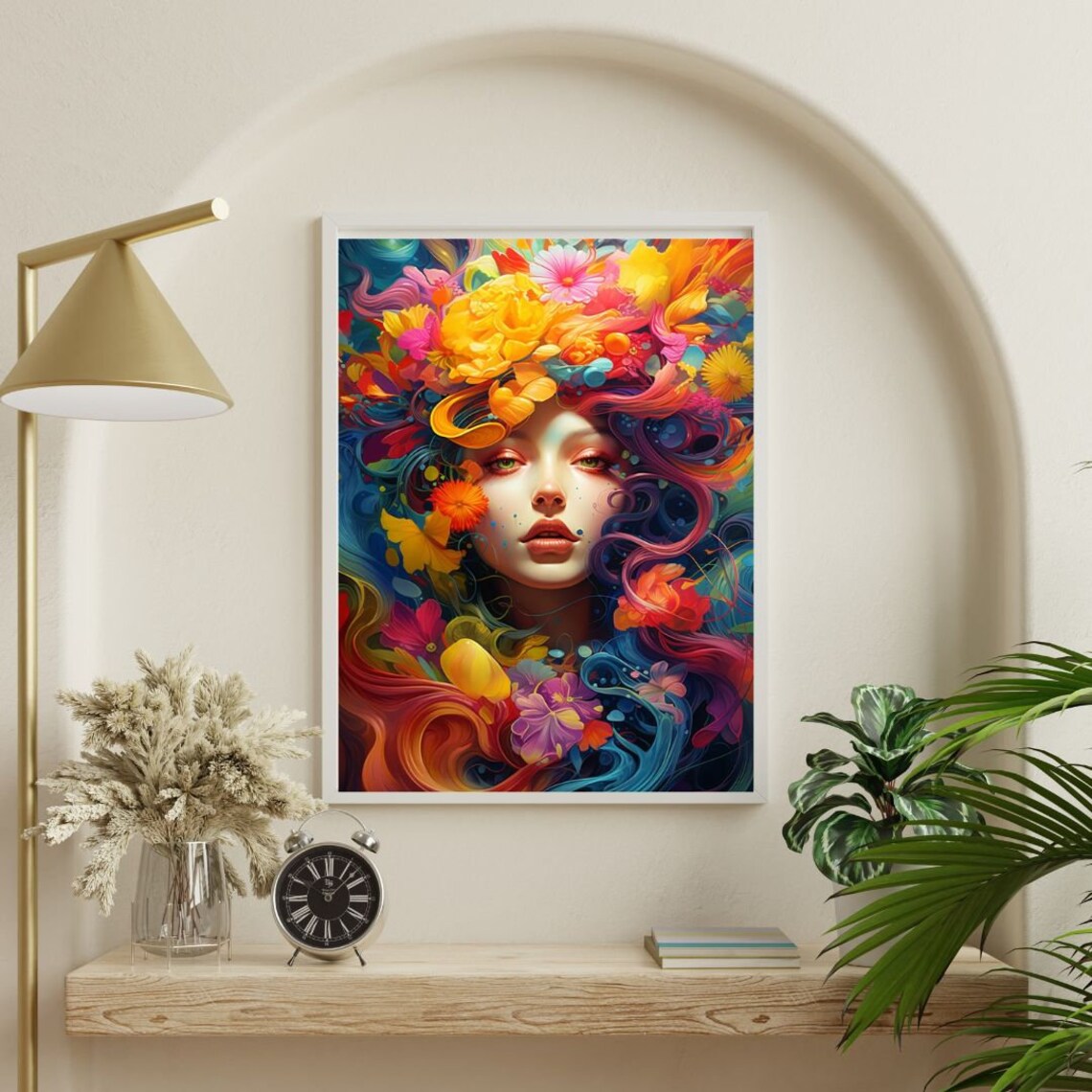 Vivid Color Paint Art Mockup Printable Images Downloadable Picture ...
