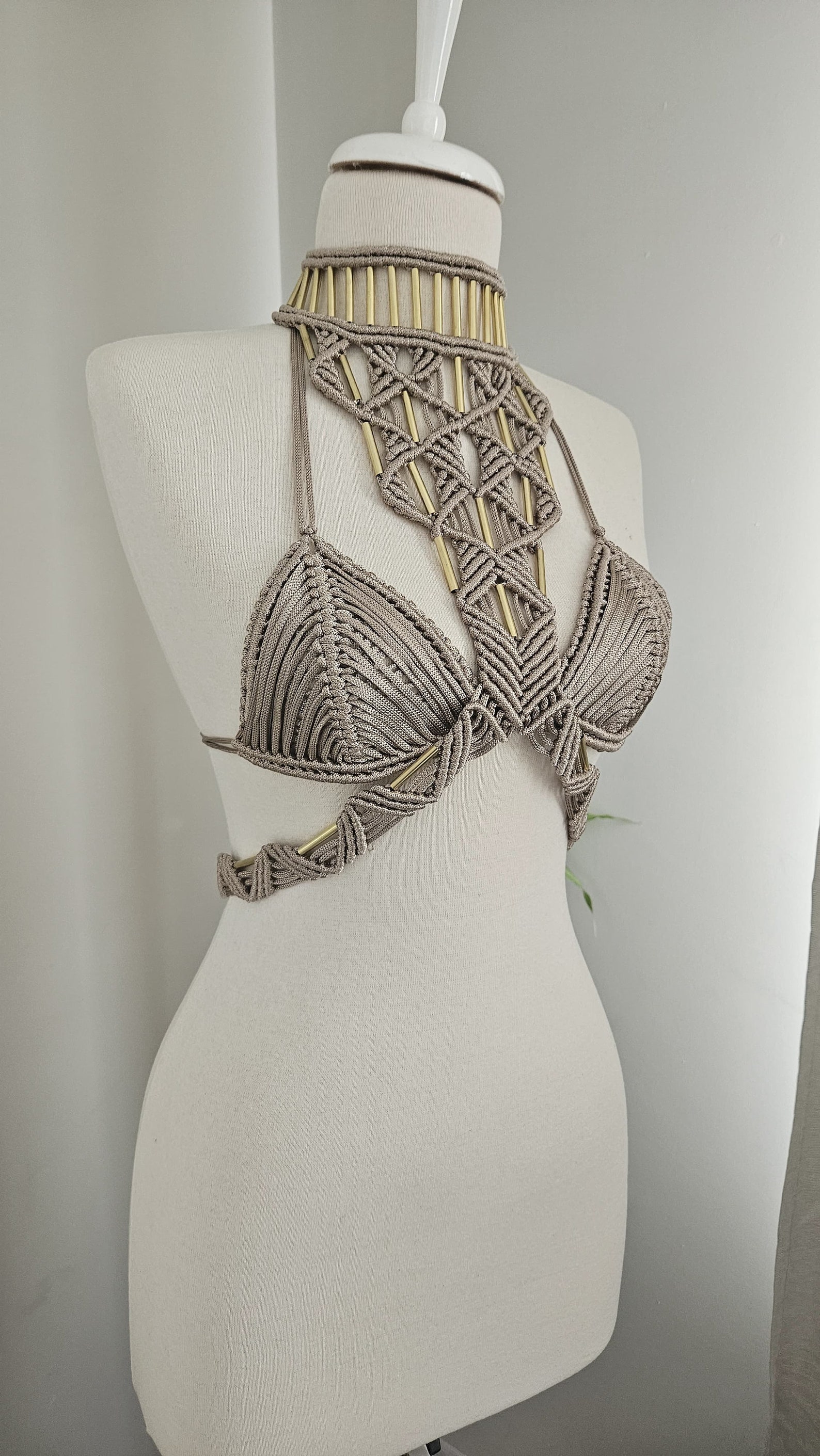 Macrame Bralette & Top. Festival Set, Rave Outfit, Festival Outfit, Festival Top, Burning Man ...