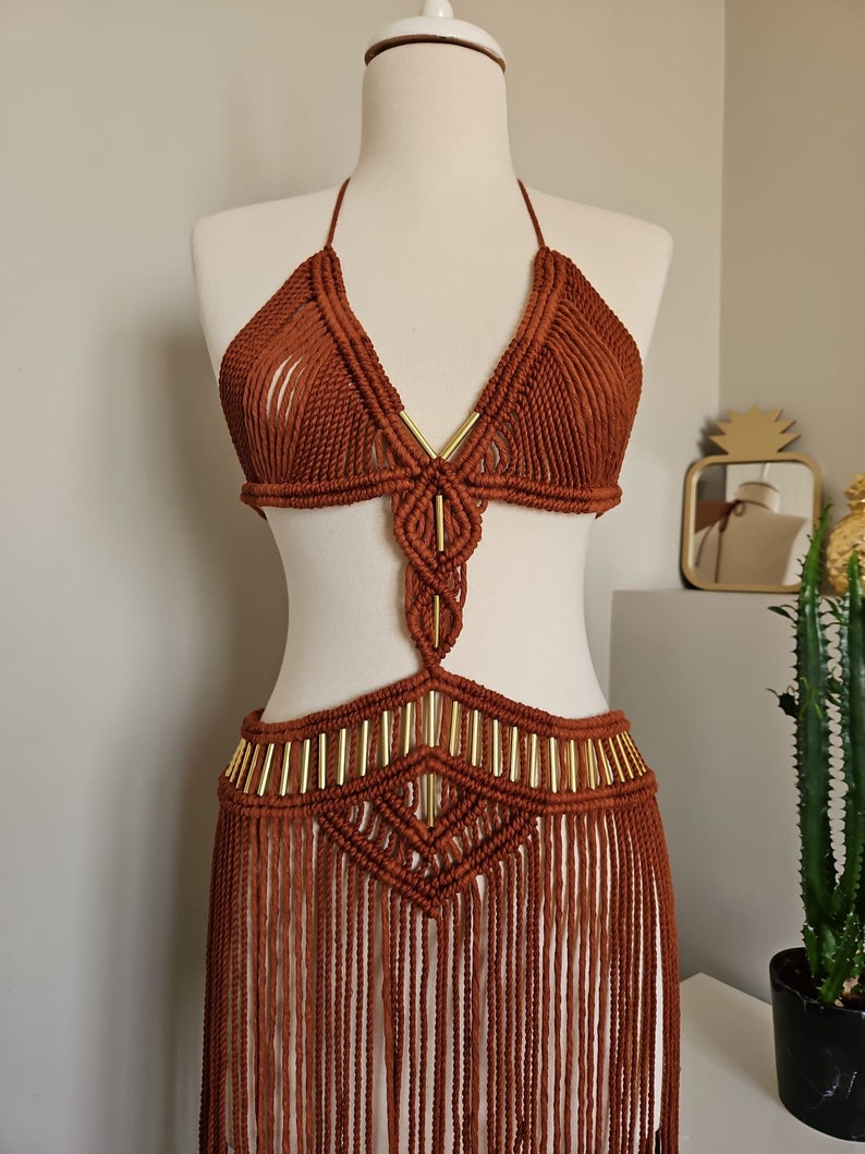 Festival Outfit, Macrame Dress, Rave Outfit, Burning Man, Macrame ...