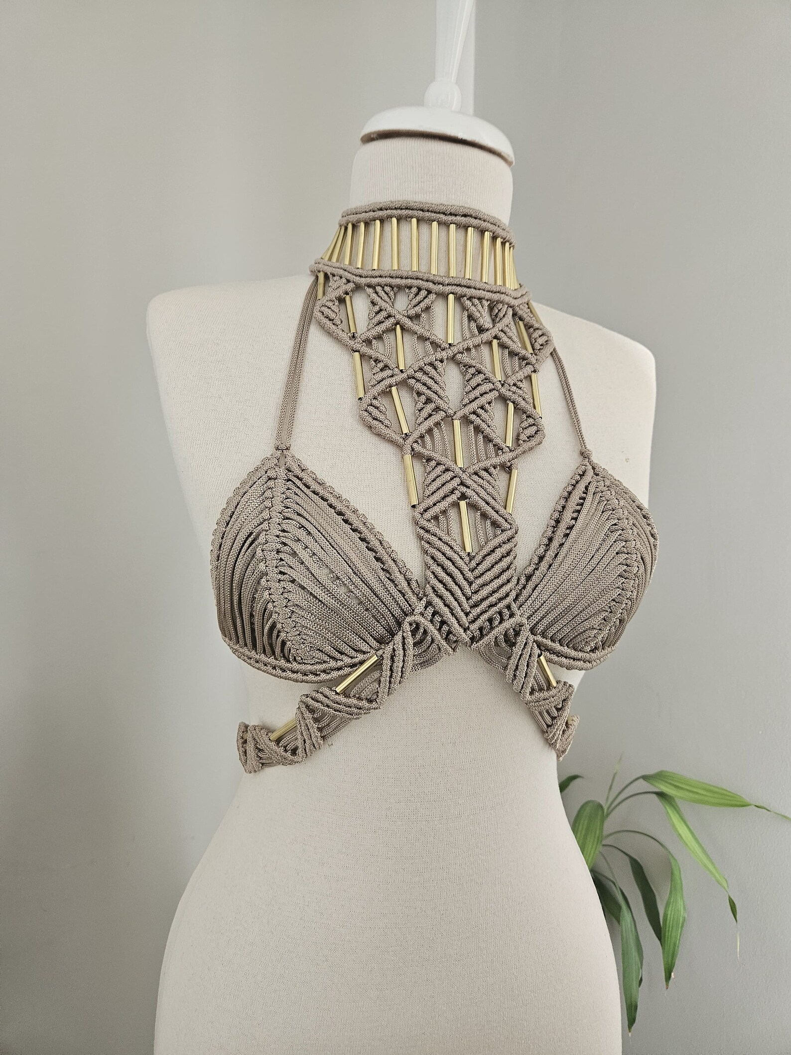 Macrame Bralette & Top. Festival Set, Rave Outfit, Festival Outfit, Festival Top, Burning Man ...