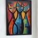 Cat Art Print Abstract Printable Art Printable Gift Digital Art Home ...