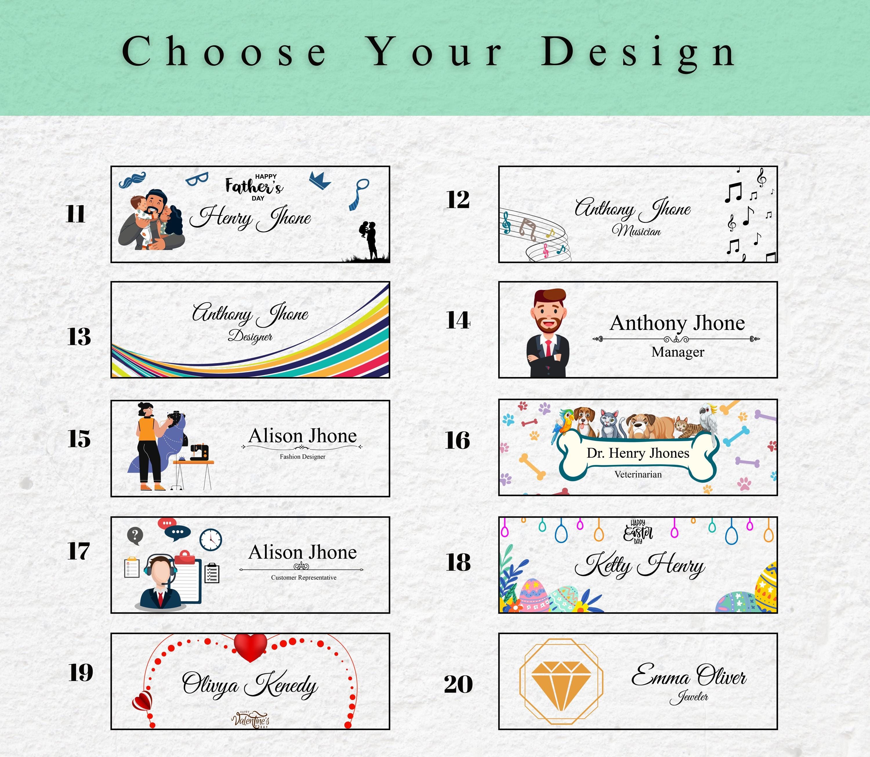 Christmas Themed Desk Name Plate, Acrylic Name Plate, Acrylic Plaque ...