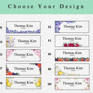 Flower Desk Name Plate, Acrylic Name Plate, Personalized Sign, Office ...