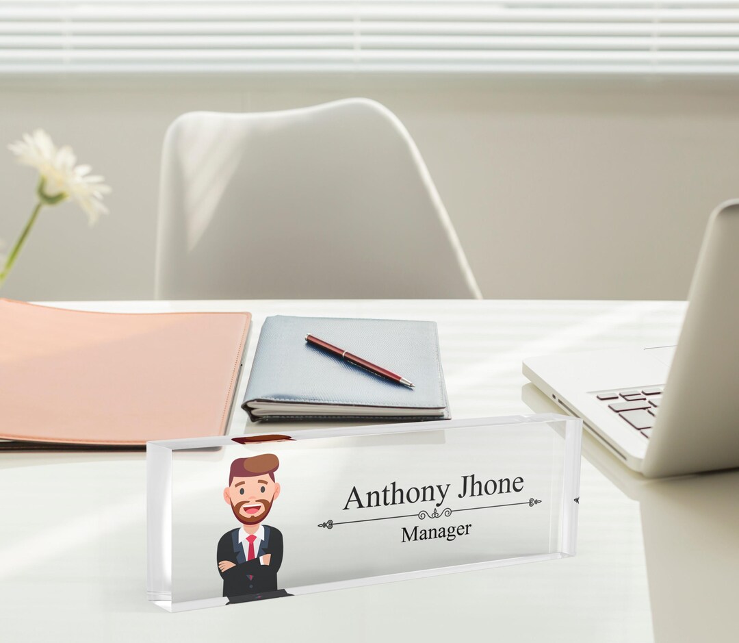 Manager Desk Name Plate, Secretary Desk Name Plate, Personalized Sign ...