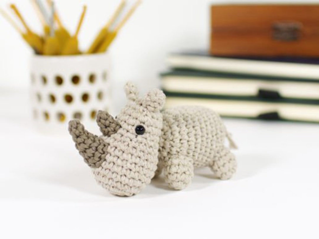 Crochet Rhinoceros Crochet Pattern ENGLISH Amigurumi Rhino - Etsy