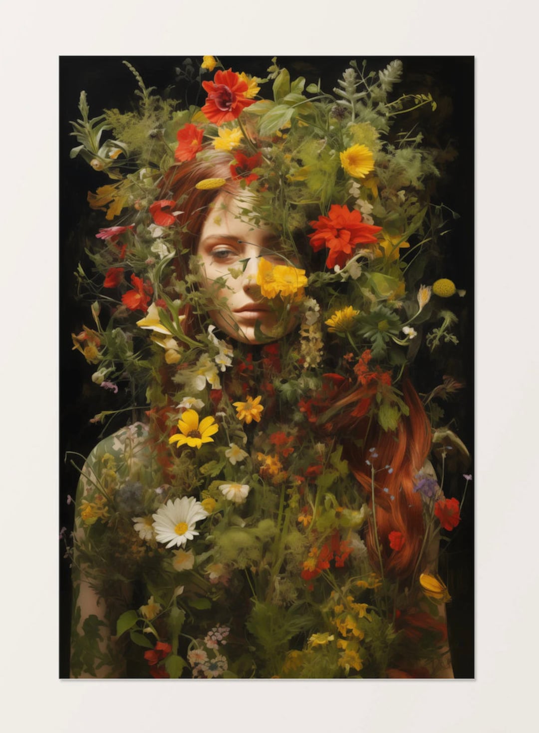 Botanical Torso Portrait Digital File Instant Download - Etsy