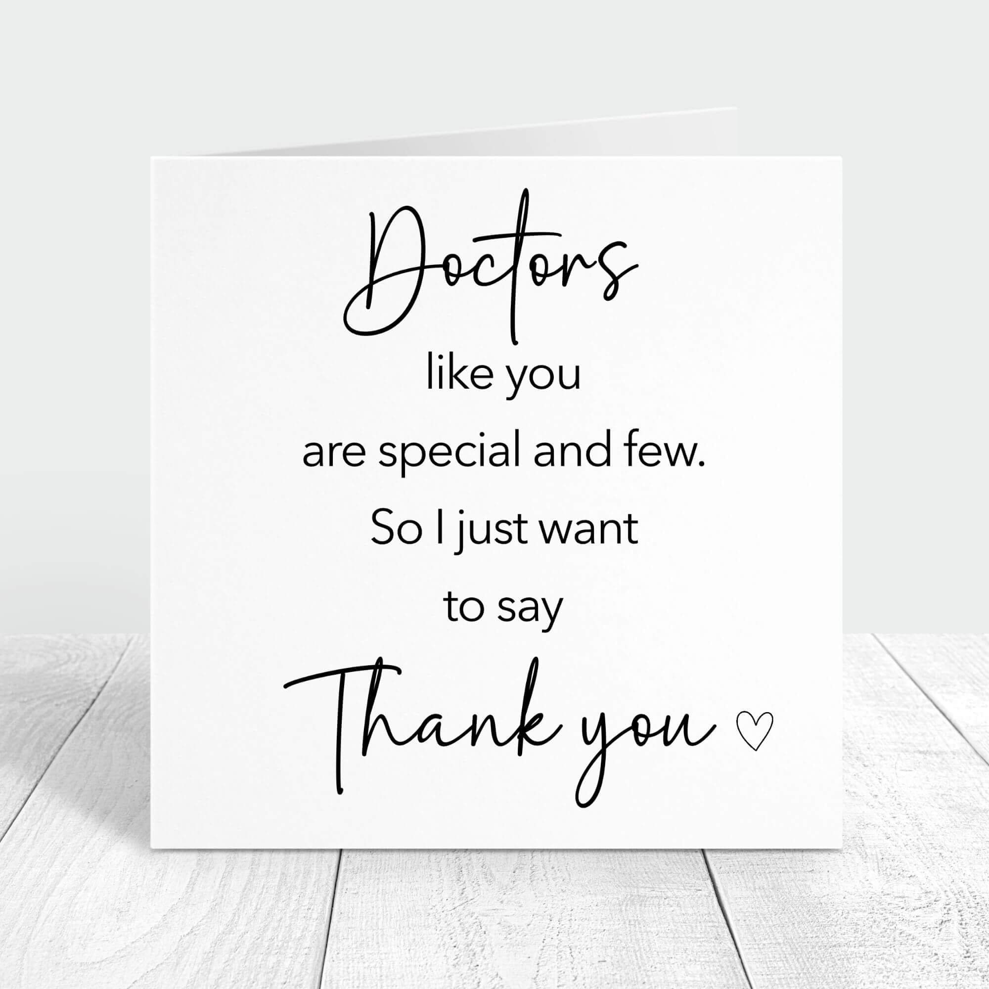Personalized Doctor Thank You Card: Appreciation Gift - Etsy