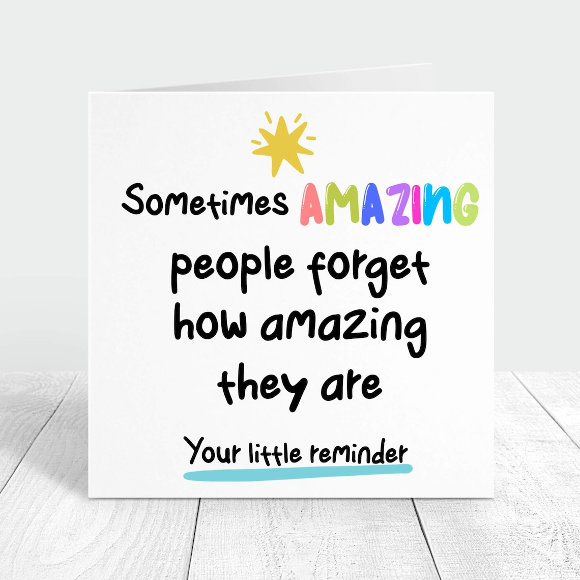 Personalised Positivity Card, Amazing People Forget How Amazing They ...