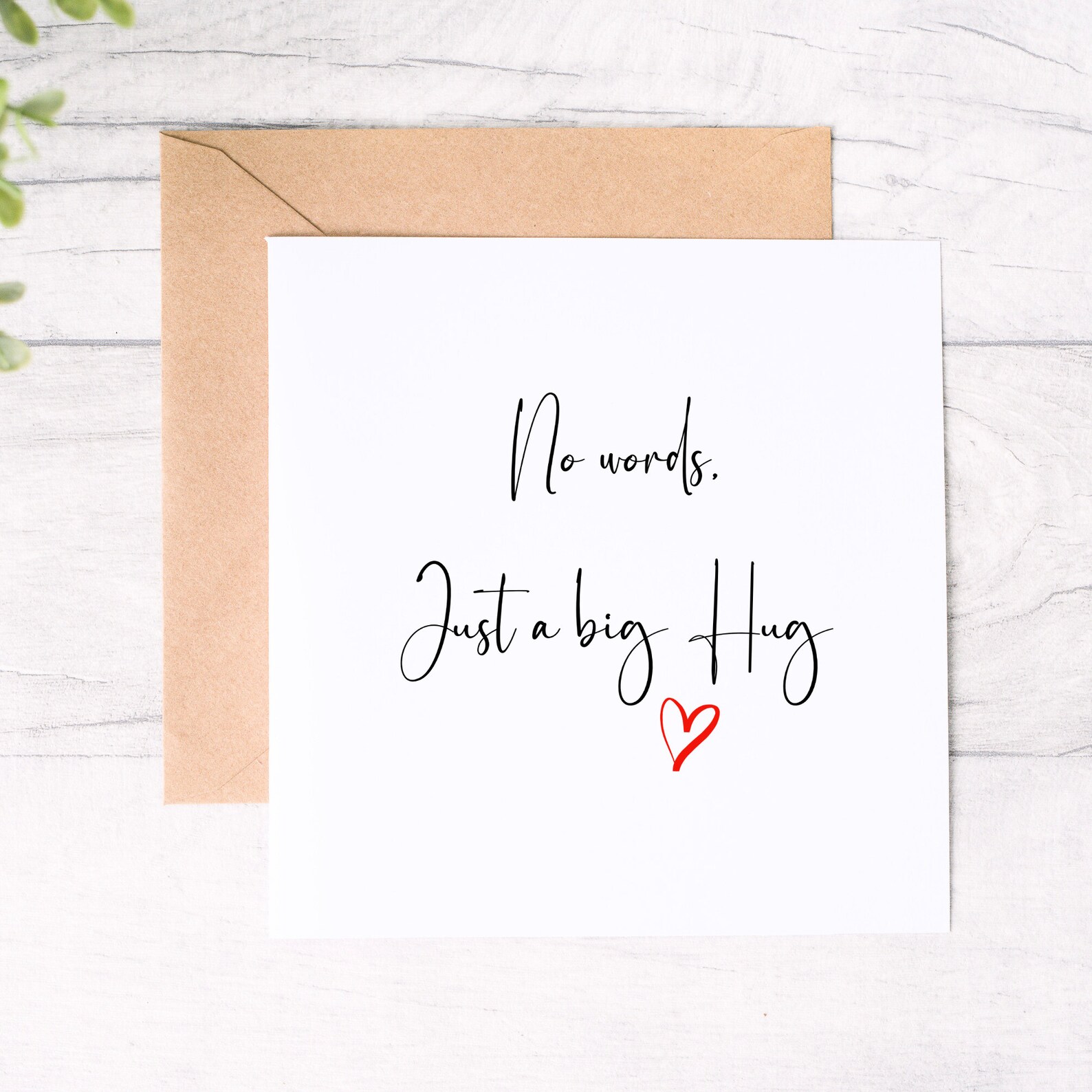 Personalized Sympathy Card: Big Hug Bereavement Condolence Card - Etsy