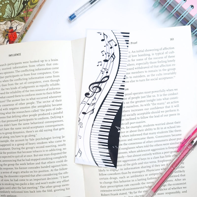 Music Bookmark - Etsy