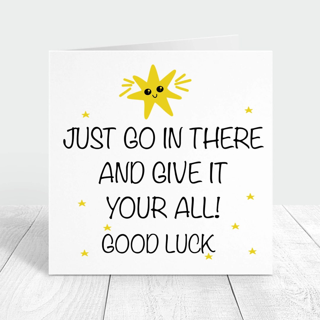 Good Luck Personalised Card, Believe in You Custom Greeting Card Good ...