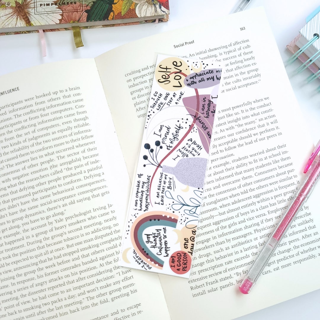 Self Love Affirmations Bookmark, Custom Bookmark for Women, Daily ...