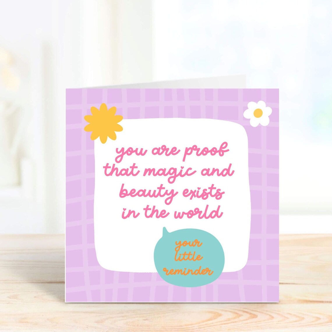 Personalised Positivity Card, Thinking of You Greeting Card, Cheer up ...