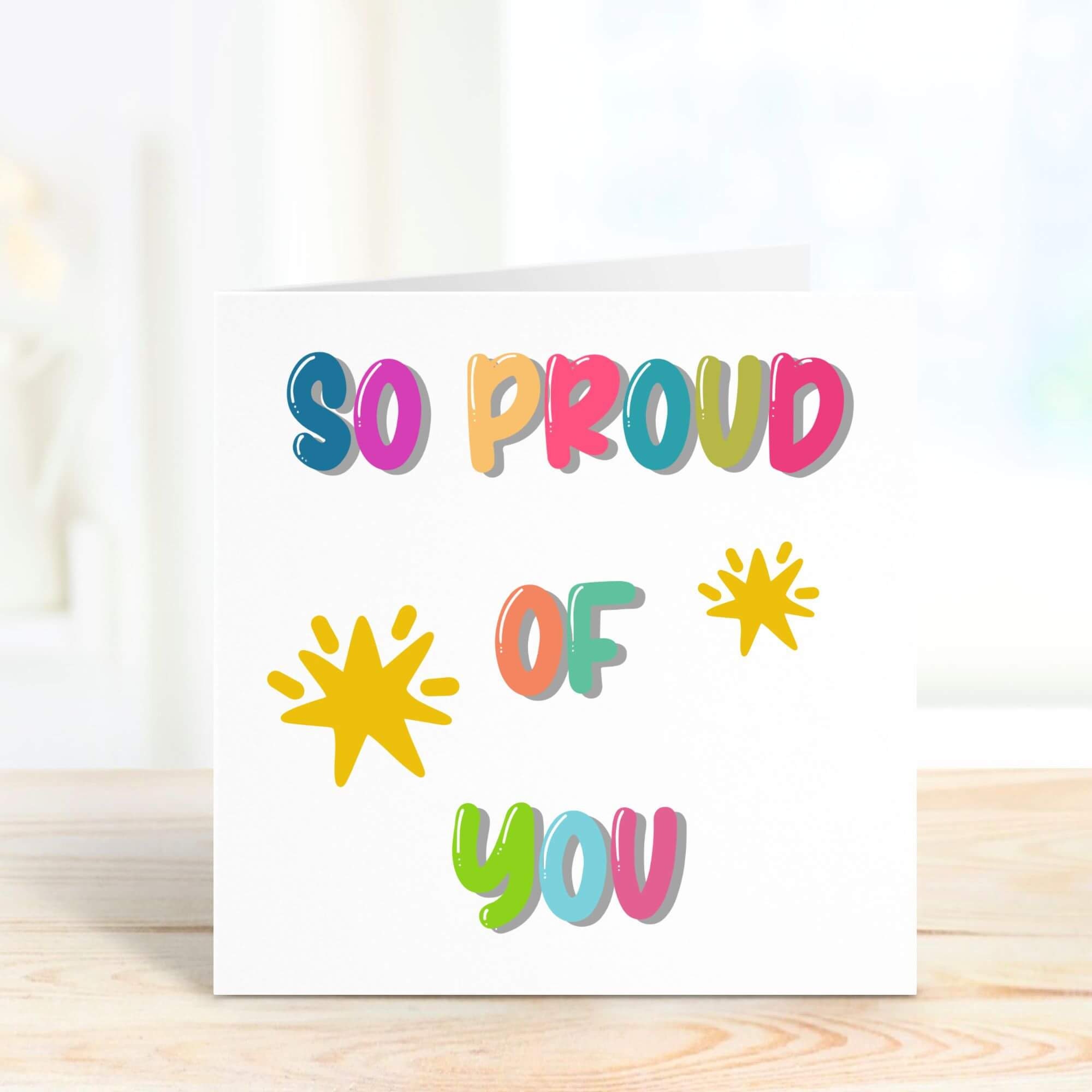 Personalized Congratulations Card: Proud of You, Graduation, New Job - Etsy