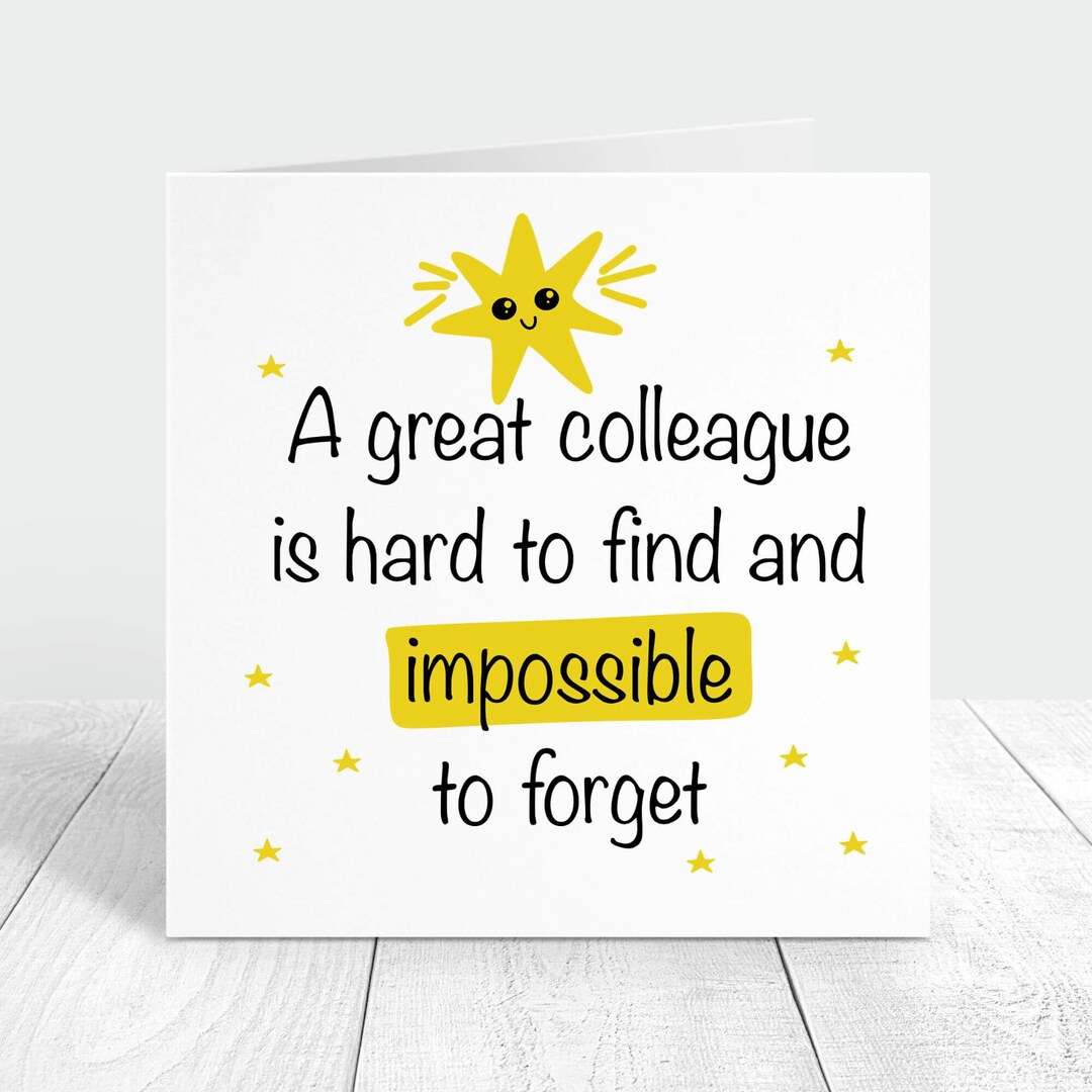 Personalized Leaving Job Card: Funny Coworker Gift - Etsy