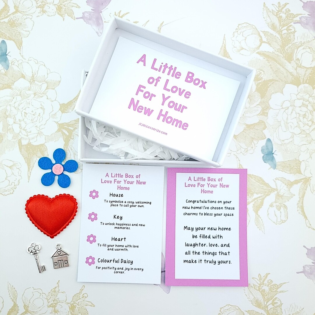 New Home Little Box of Love, Keepsake New House Gift, House Warming ...
