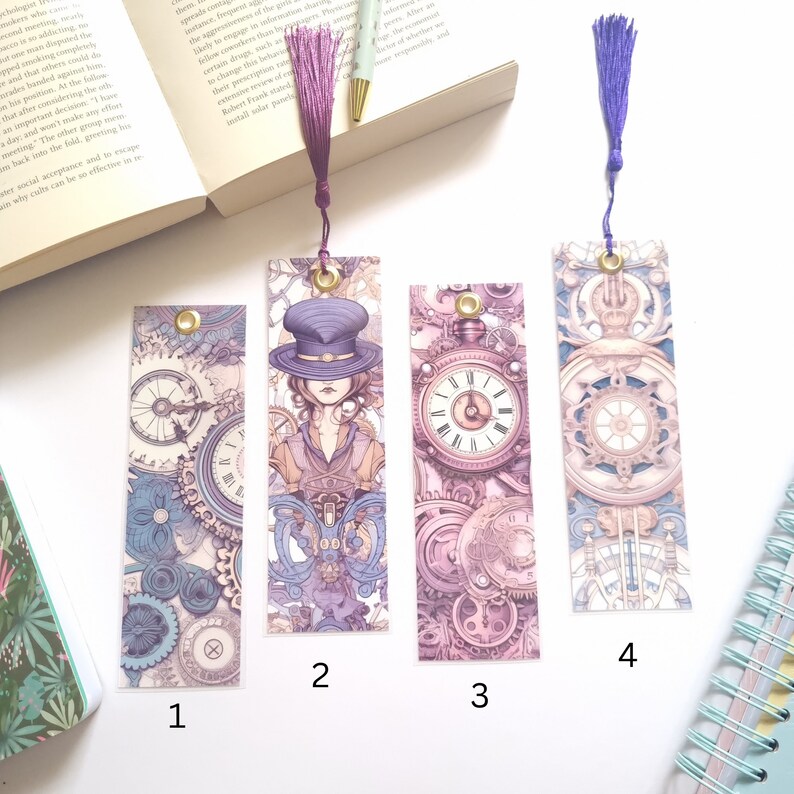 Steampunk Bookmark Collection, Custom Bookmark Individual or Set ...
