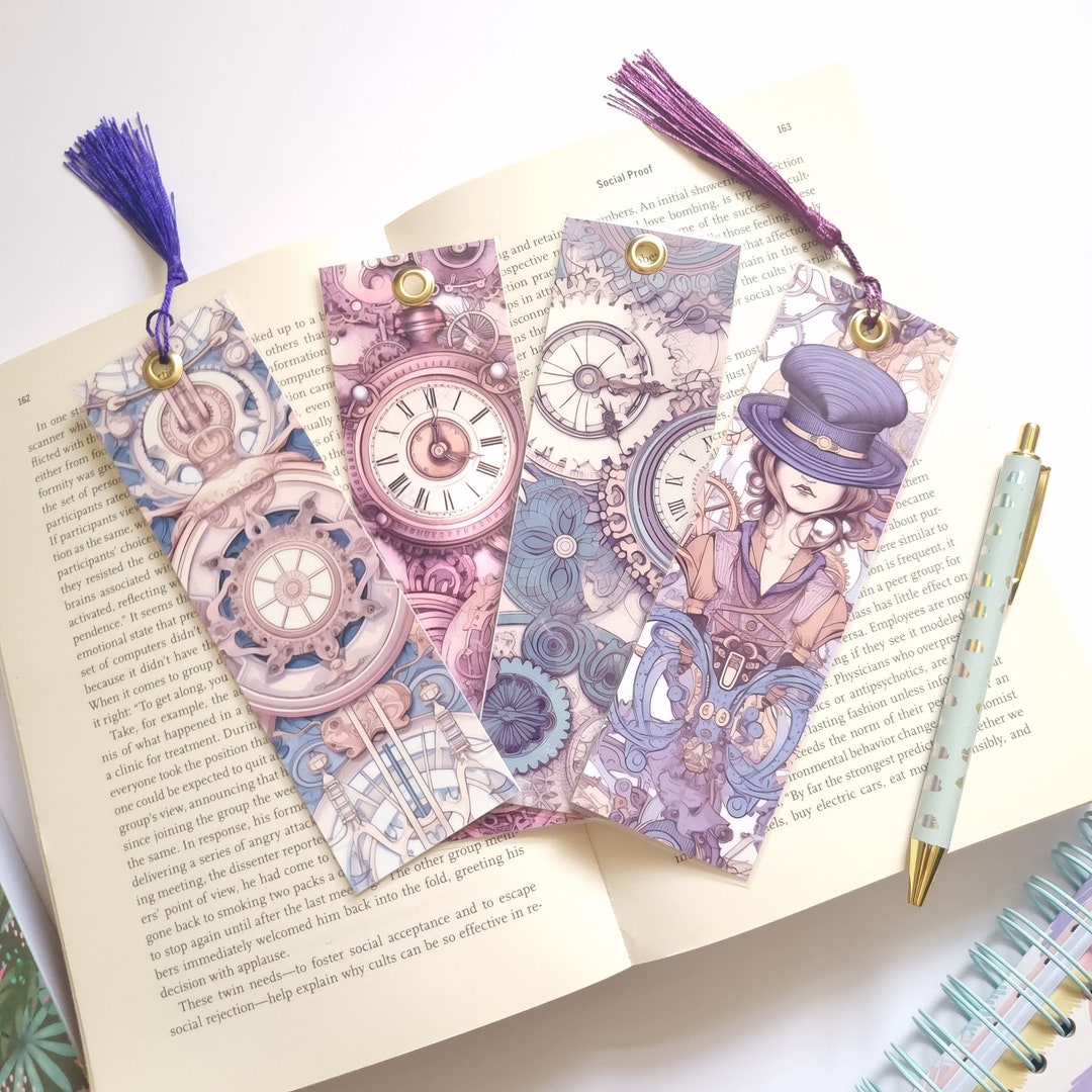 Steampunk Bookmark Collection, Custom Bookmark Individual or Set ...