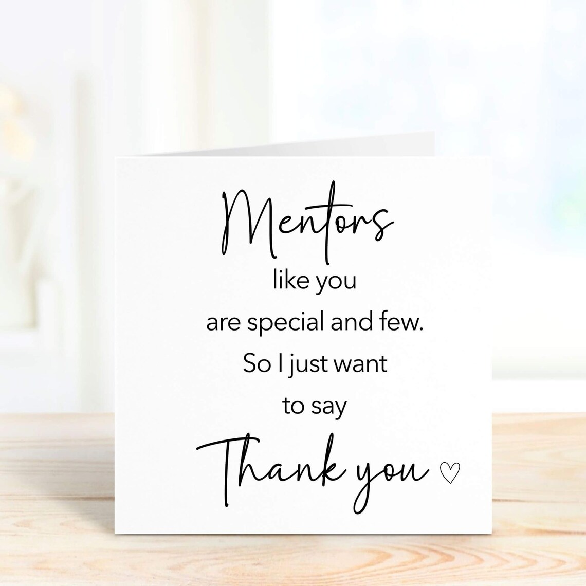 Personalized Mentor Thank You Card: Appreciation Gift (5.5x5.5) - Etsy