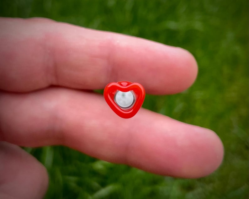 Glass Tip HEART-SHAPED HANDMADE - Reusable Dry Herb, Stylish, Filtering ...