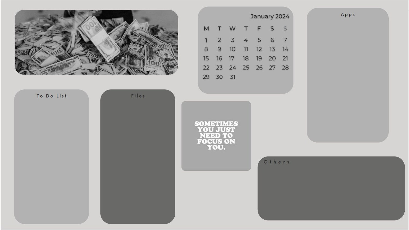 CALENDAR 2024 Desktop Organizer Wallpaper Folder Icons Mac - Etsy