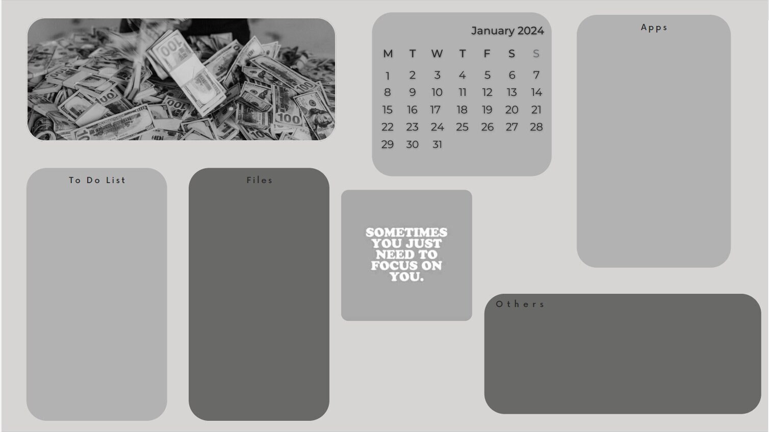 CALENDAR 2024 Desktop Organizer Wallpaper Folder Icons Mac - Etsy