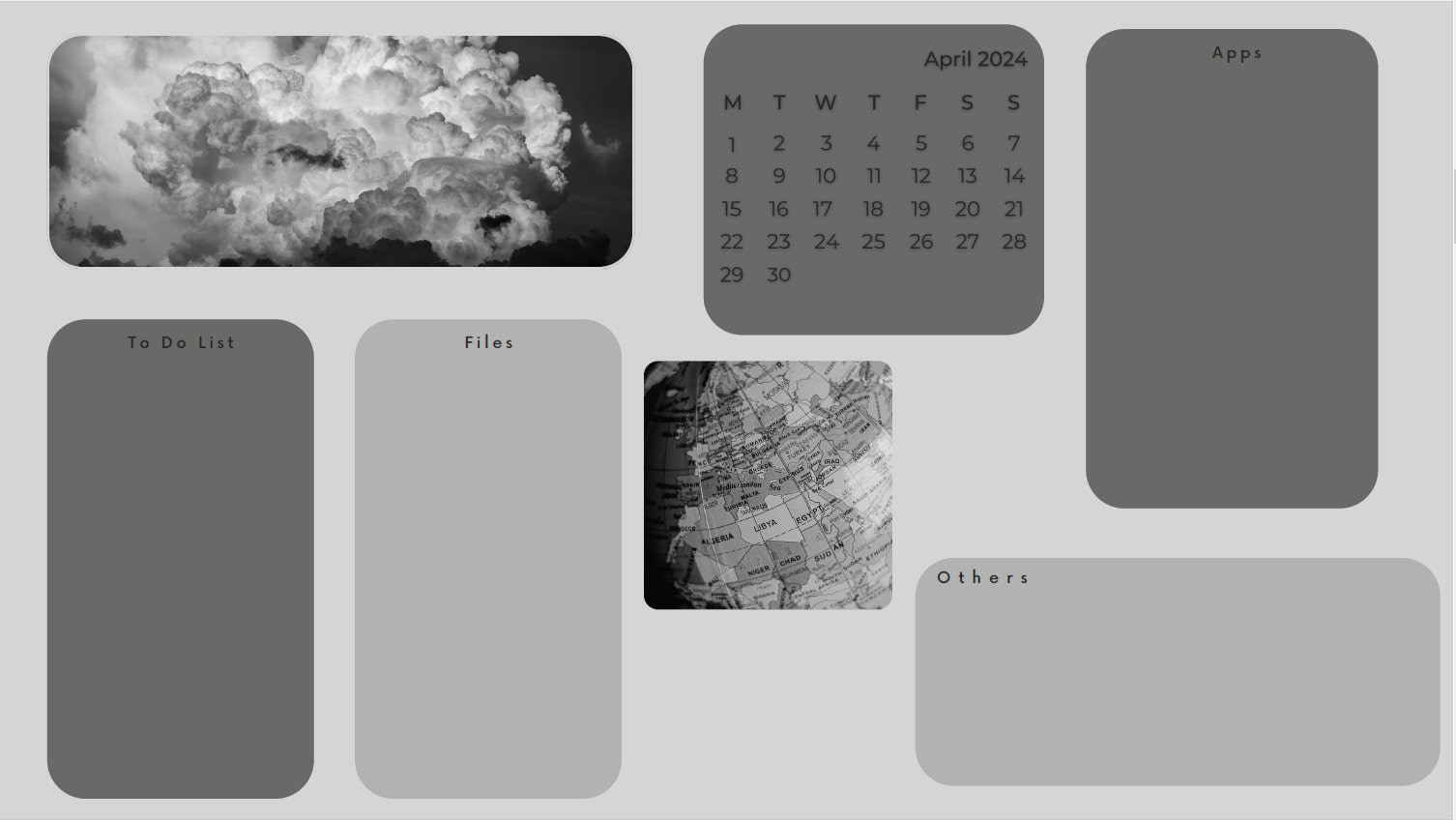 CALENDAR 2024 Desktop Organizer Wallpaper Folder Icons Mac - Etsy