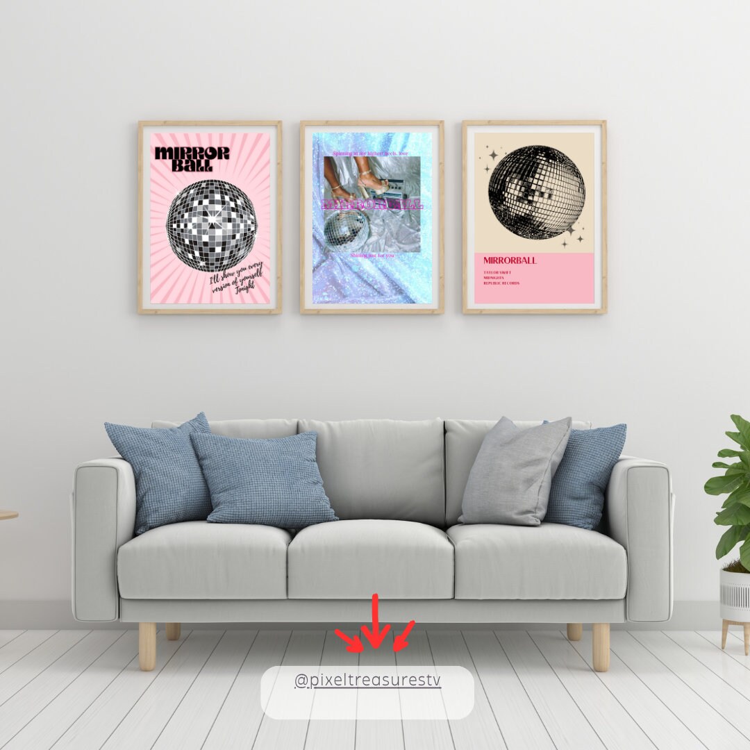 Taylor Swift Mirror Ball Poster Mirrorball Retro Print - Etsy