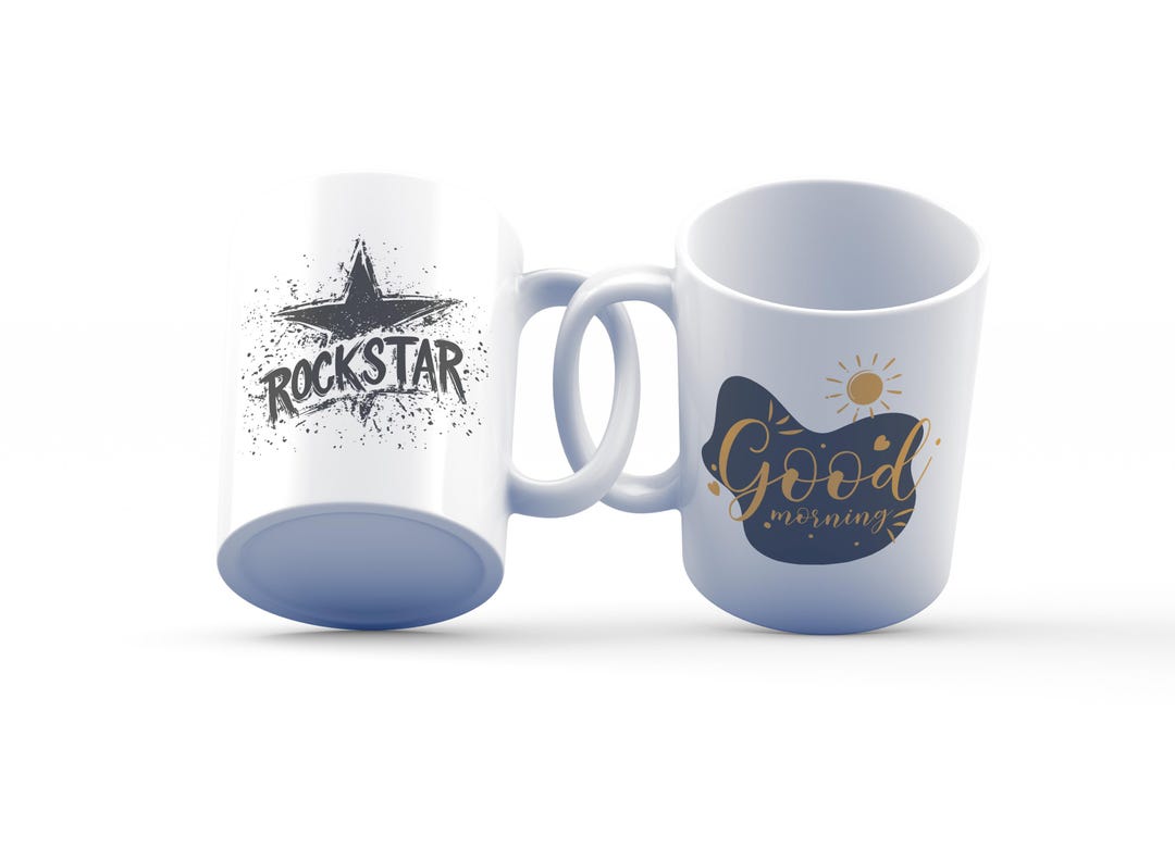 Good Morning Rockstar Mug Set: Music Lover Coffee Cups - Etsy
