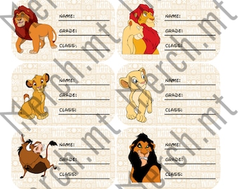 Set of 10 Printable Pokemon School Labels - Etsy