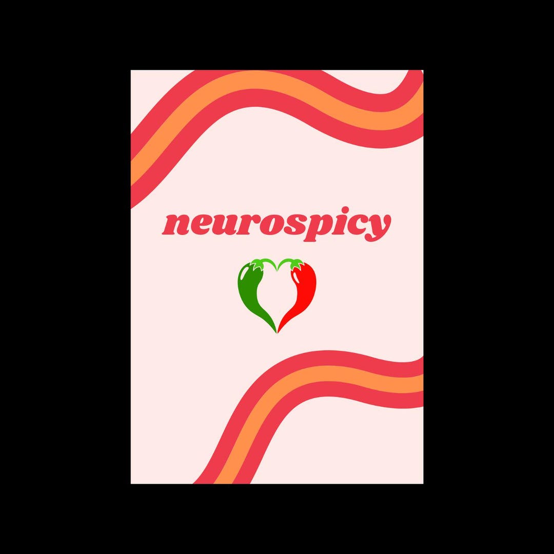 Neurospicy Printable Poster for Neurodivergents - Etsy