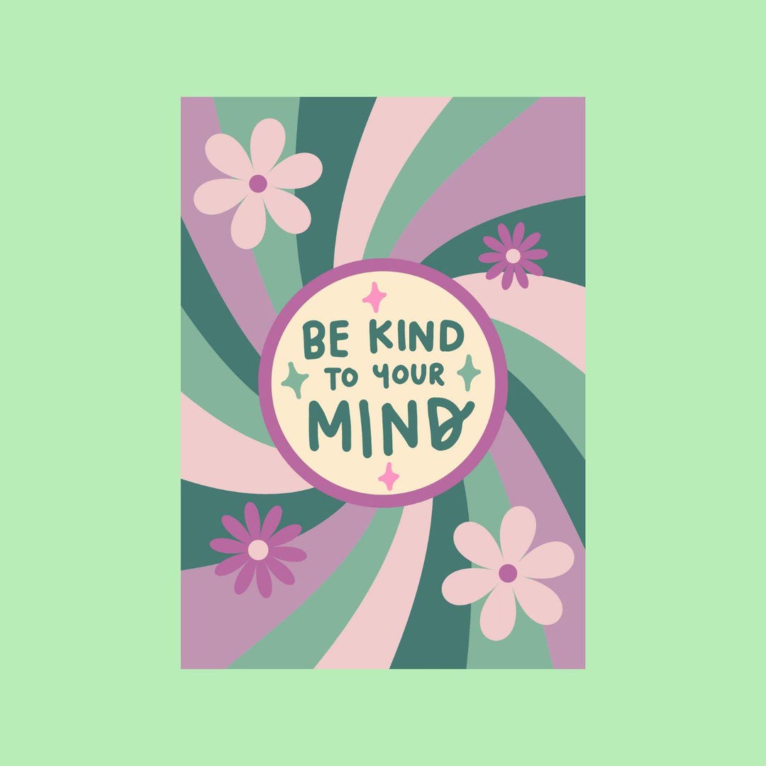 Be Kind to Your Mind Printable Poster - Etsy