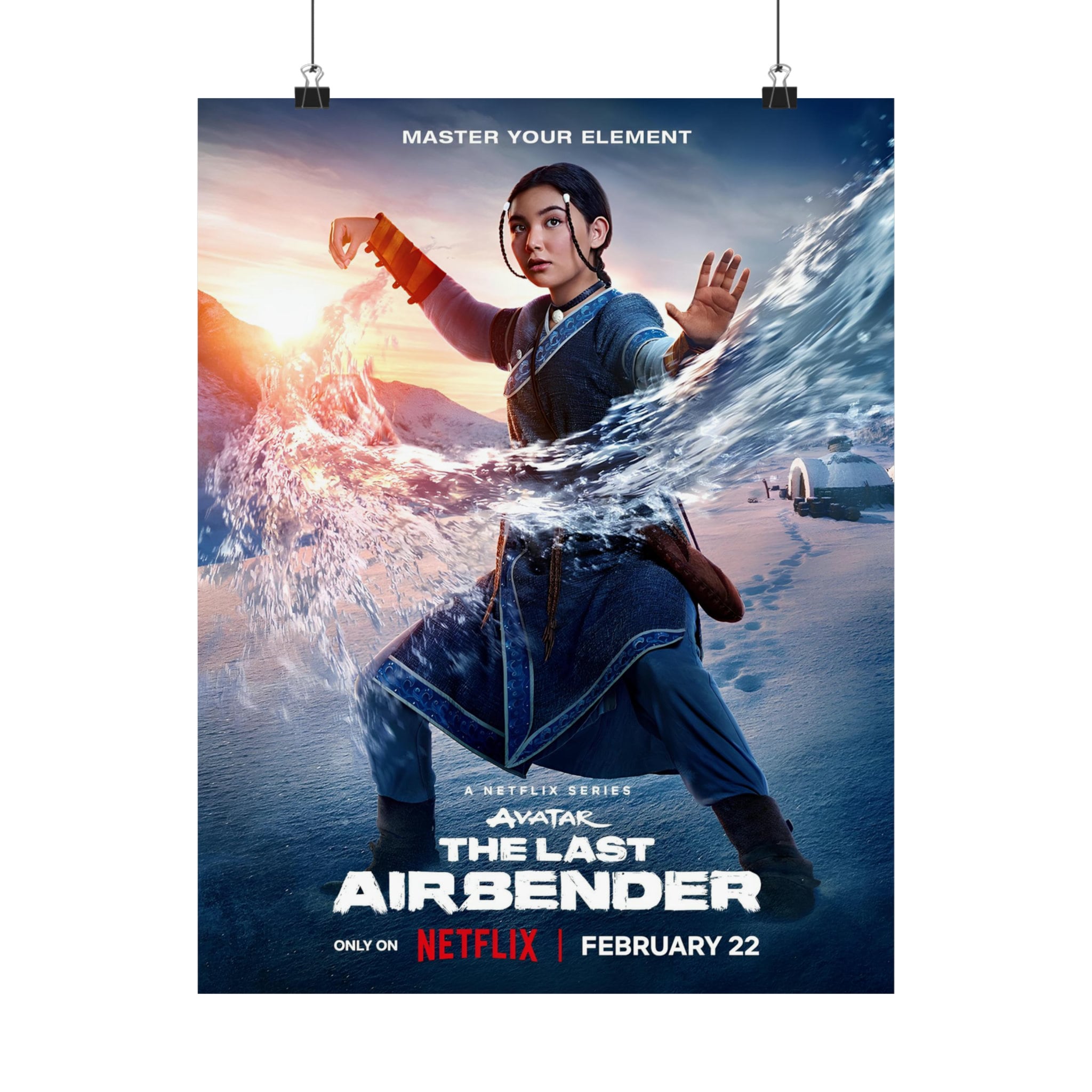 Avatar: the Last Airbender Live Action Katara Poster Waters of Strength ...